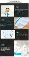 China CE PPE EN14605 Type 4 Disposable Coveralls Breathable Hooded Coverall Suit for sale