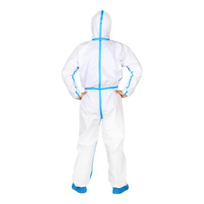 China Taped Body Protection Surgical Hazmat Suit Asbestos Removal Waterproof Disposable Coverall for sale
