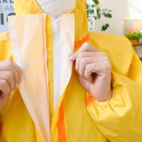 China Yellow Heavy Industry Type 3 Disposable Coveralls Chemical Fluids Protection Overalls for sale
