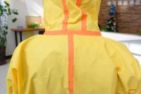 China High Duty Oil Proof Type 3 Disposable Coveralls PPE Chemical Protection Suit for sale