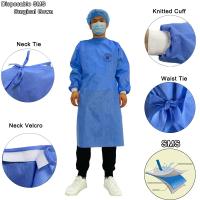 China OEM ODM Blue SMS Medical Isolation Gowns Hospital Uniform Doctor Use for sale