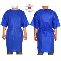China 35gsm PP Medical Isolation Gowns Long Short Sleeves Hospital Non Woven Disposable Gown for sale