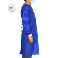 China 35gsm PP Medical Isolation Gowns Long Short Sleeves Hospital Non Woven Disposable Gown for sale