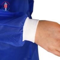 China 35gsm PP Medical Isolation Gowns Long Short Sleeves Hospital Non Woven Disposable Gown for sale