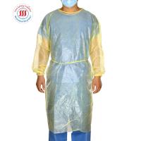 China EN14126 PP PE Medical Isolation Gowns Personal Protective Hospital Isolation Gown for sale