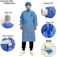 China XL XXL XXXL Medical Isolation Gowns Non Woven SMS Patient Operation Gown For Doctors for sale
