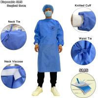 China XL XXL XXXL Medical Isolation Gowns Non Woven SMS Patient Operation Gown For Doctors for sale