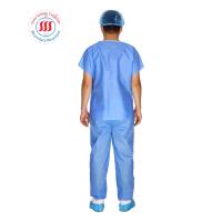 China Disposable Dental Nursing Uniform Women Men Short Sleeve Medical Scrubs Uniforms for sale