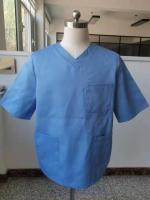 China CE ISO S-XXXL Disposable Scrubs Top And Bottom SMS Scrub Suit For Nurses for sale
