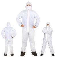 China Breathable Disposable Non Woven Coverall 25gsm-70gsm Safety Protection Clothing for sale