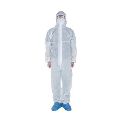 China S M L XL XXL XXXL PP Non Woven Coverall Elastic Hood Disposable Hazmat Suits for sale