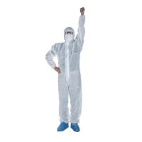 China S M L XL XXL XXXL PP Non Woven Coverall Elastic Hood Disposable Hazmat Suits for sale