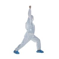 China S M L XL XXL XXXL PP Non Woven Coverall Elastic Hood Disposable Hazmat Suits for sale