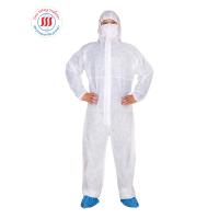 China 35gsm-70gsm Custom Polypropylene Coverall White Red Blue Green Dust Proof for sale