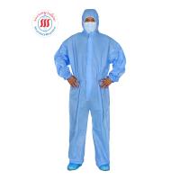 China 35gsm-70gsm Custom Polypropylene Coverall White Red Blue Green Dust Proof for sale