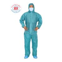 China 35gsm-70gsm Custom Polypropylene Coverall White Red Blue Green Dust Proof for sale