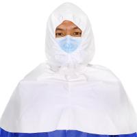 China Micro Porous Disposable Head Neck Cover Non Woven Balaclava Hood With Cape for sale