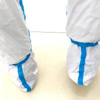China Non Slip Surgical Boot Cover SF Microporous Film Disposable Shoe Covers For Health for sale