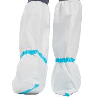 China Non Slip Surgical Boot Cover SF Microporous Film Disposable Shoe Covers For Health for sale