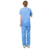 China 180gsm-220gsm Polyester Cotton Scrubs Medical Uniform Scrubs For Doctors Nurse for sale