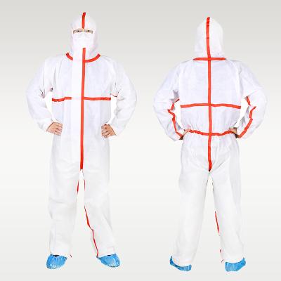 China 50-70gsm Full Body Protective Suit Medical Non Woven Disposable Microporous Coverall for sale