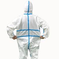 China 50-70gsm Full Body Protective Suit Medical Non Woven Disposable Microporous Coverall for sale