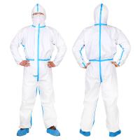 China 50-70gsm Full Body Protective Suit Medical Non Woven Disposable Microporous Coverall for sale