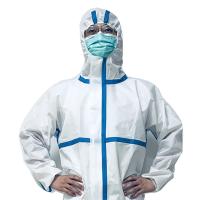 China 50-70gsm Full Body Protective Suit Medical Non Woven Disposable Microporous Coverall for sale