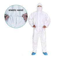China Elasticized Wrist Disposable Chemical Coverall Disposable Coveralls Type 5 6 for sale
