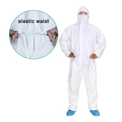 China Elasticized Wrist Disposable Chemical Coverall Disposable Coveralls Type 5 6 for sale