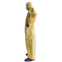 China Nonwoven Pp Pe Coating Disposable Chemical Coveralls 100 Gsm With Tape for sale