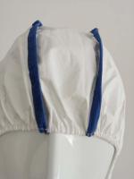 China Sf Microporous Film Sms White Protective Coverall Bound Seams Taped Disposable for sale