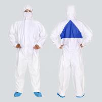 China Microporous Sms Back Panel Disposable Waterproof Coverall For Car Washing for sale