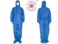 China Industrial Sms Non Woven Disposable Coverall Breathable Flame Resistant for sale