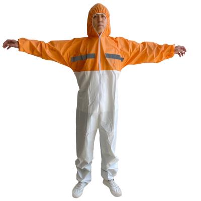 China OEM Non Woven Mechanic Disposable Coverall Industry Protection Coveralls for sale