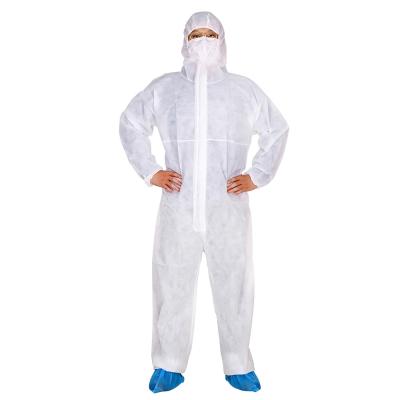 China Uniform Non Woven Polypropylene Disposable Coverall One Piece With Hood for sale
