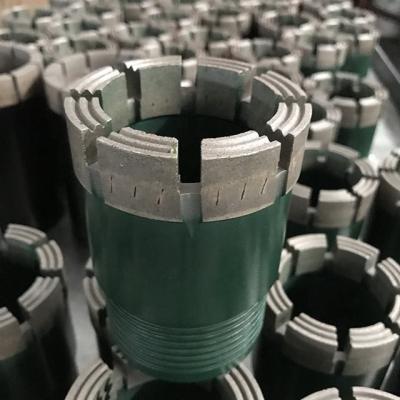 China NX HX Impregnated Diamond Core Bit Reaming Shell 75mm 96mm Mining Exploration Drilling for sale
