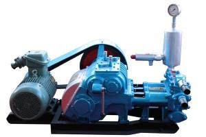 China BW-250 Mud Pump 15kW 1500m Depth Horizontal Triplex Reciprocating Piston Pump 1100×995×650mm for sale