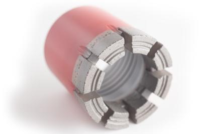 China Sythetic Diamond Wireline Double Tube Drill Bits 14mm  High Speed Core Drilling Bits for sale