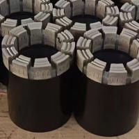 China BQ NQ HQ PQ Standard Impregnated Diamond Core Bits DCDMA Thread 15mm Crown for sale