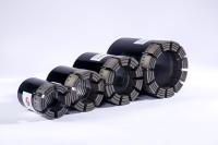 China Impregnated Diamond Core Drill Bit for Medium to Hard Formations - BQ NQ HQ PQ Sizes 47.75mm to 122.30mm for sale