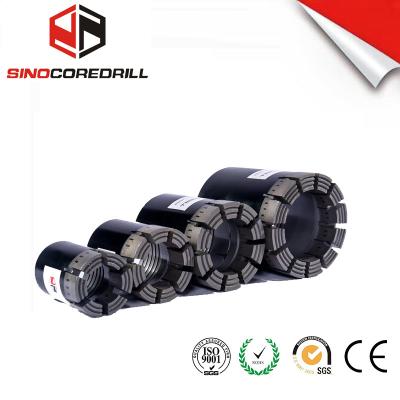 China Geological Diamond Core Drill Bit - 9mm to 16mm Crown Height with High-Speed Impregnated Diamond Matrix for sale