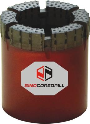 China B N H P Wireline Natural Diamond Surface Set Core Drilling Bits For Broken Formation Rocks for sale