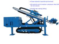 China Top Drive Anchor Drilling Rig Φ150-Φ250mm 80-100m Hydraulic Impact Rotary Power Head for sale