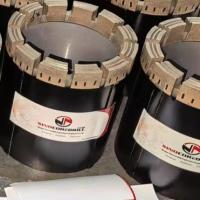 China PQ Matrix Layer Diamond Core Bit for Abrasive Hard Rock Formations 16mm Crown Height for sale