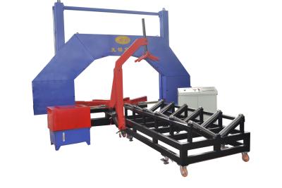 China BSCJ-1200 Automatic Plastic Pipe Band Saw - 1200mm Cutting Capacity, 7.7kW Power, 0-67.5° Angle Adjustment for sale