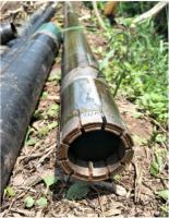 China Impregnated Diamond Core Bit Thin Wall Wireline Fast Drilling Footage Synthetic Diamonds BQ NQ HQ for sale