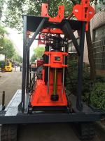 China Light Portable Crawler Core Drill Rig 200m Depth Engineering Drilling Machine 15kW for sale