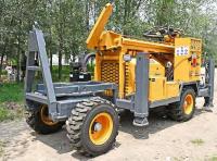 China TWD200 200m Depth Heavy Duty 4-Wheel Trailer Mounted Water Well Drilling Rig with DTH & MUD Capability for sale