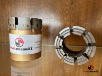 China Wireline Triple Tube NQ3 HQ3 Impregnated Diamond Core Bits Face Discharge 75mm 96mm for sale